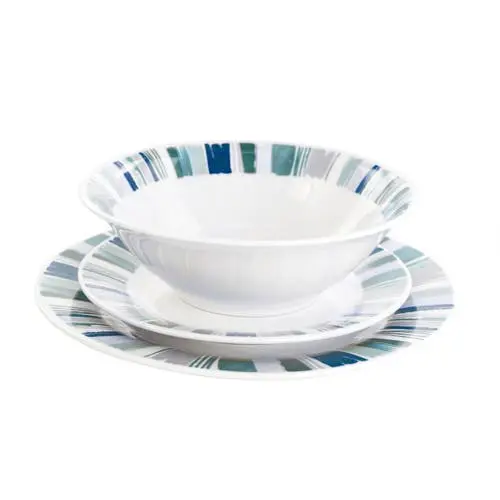 GIBSON HOME Orleans 12 Piece Round Ceramic Dinnerware Set