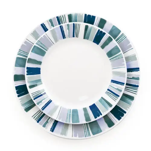 GIBSON HOME Orleans 12 Piece Round Ceramic Dinnerware Set