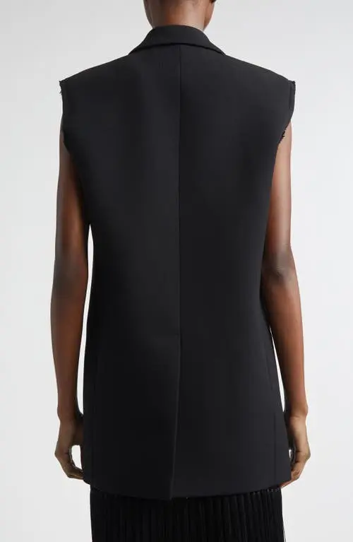 Michael Kors Frayed Double-breasted Wool Gabardine Vest