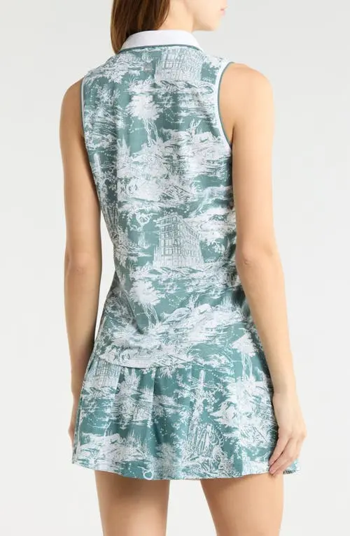 Greyson Huntress Toile Print Polo
