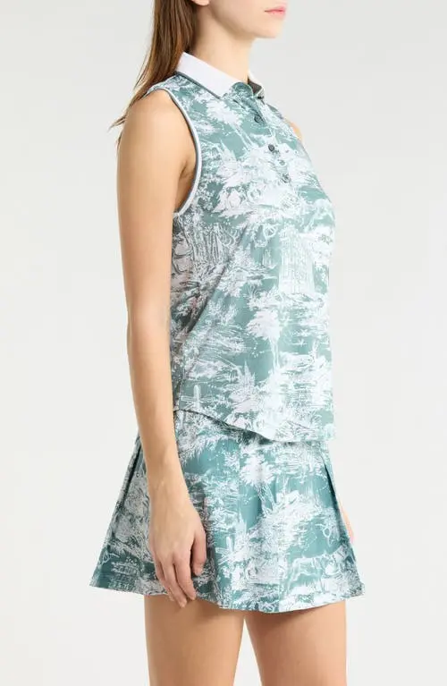 Greyson Huntress Toile Print Polo