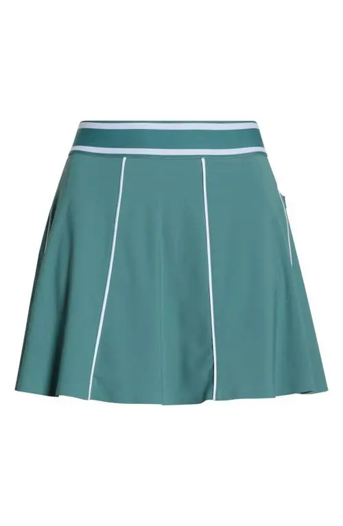 Greyson Flared Miniskirt With Built-in Shorts - Marsh