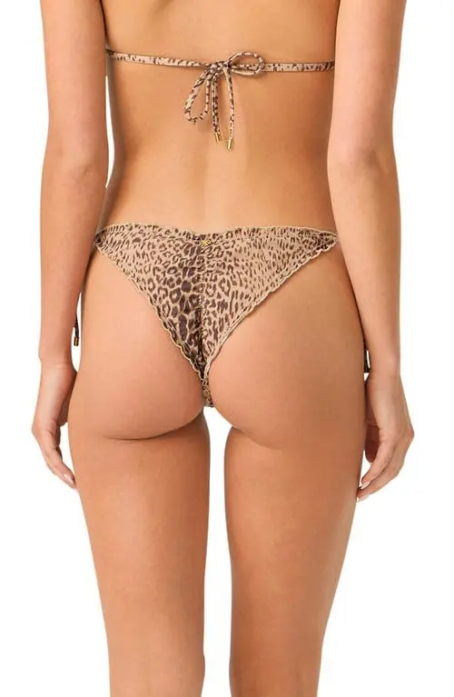 PQ SWIM Lettuce Edge Side Tie Bikini Bottoms - Raja
