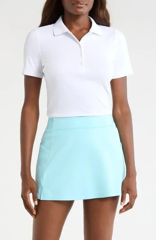 G/fore Tech Rib Golf Polo - Snow