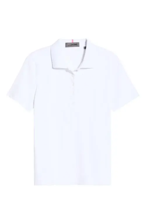 G/fore Tech Rib Golf Polo - Snow