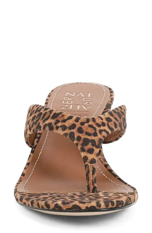 Naturalizer Tressa Thong Sandal - Brown Leopard
