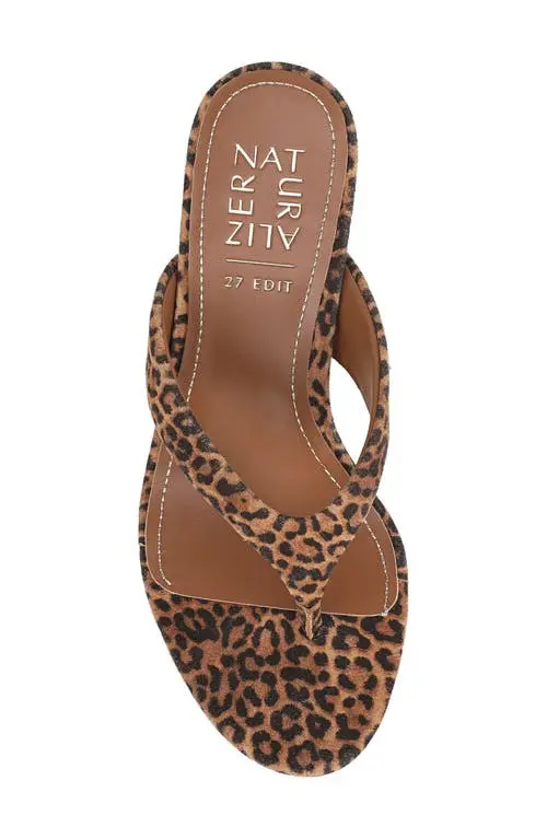Naturalizer Tressa Thong Sandal - Brown Leopard