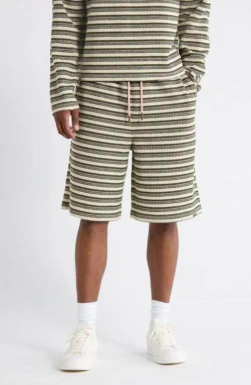 HONOR THE GIFT Speak Striped Knit Shorts