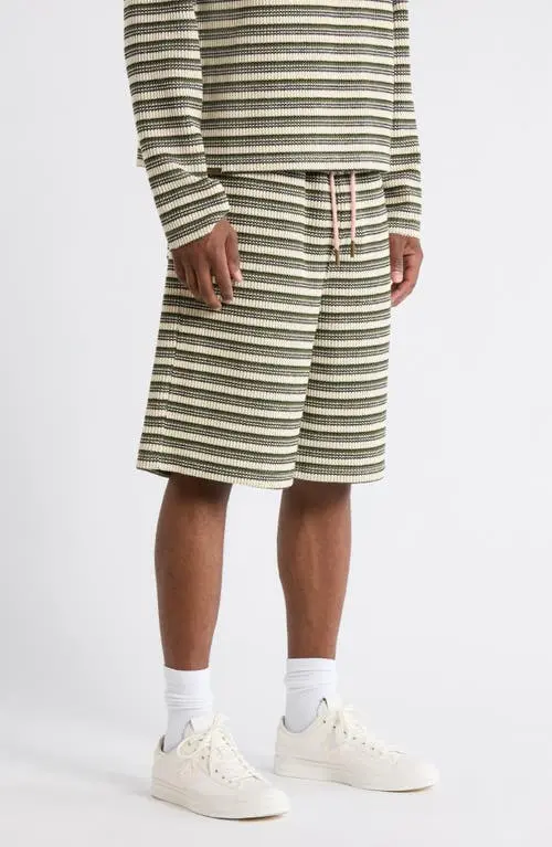 HONOR THE GIFT Speak Striped Knit Shorts