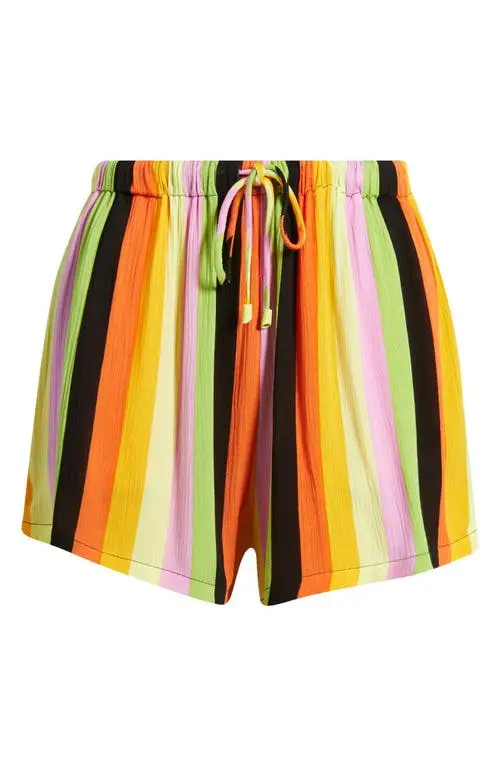 Rip Curl Striped Drawstring Shorts