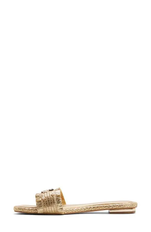 Aldo Aurana Embellished Slide Sandal - Gold