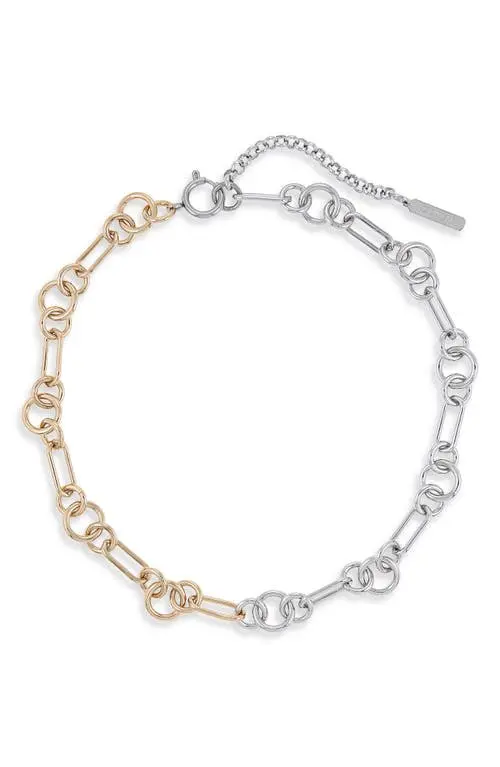 JUSTINE CLENQUET Scott Choker Necklace - Gold N Palladium