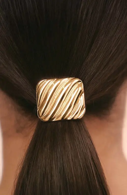 Ettika Ridged Bar Ponytail Holder