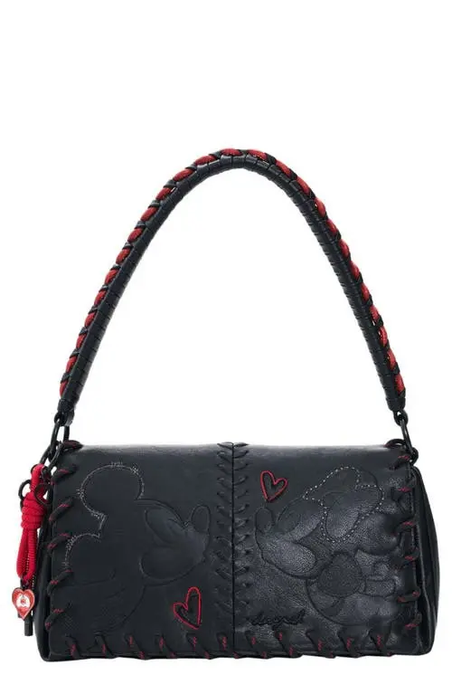 Desigual Faux Leather Crossbody Bag - Black