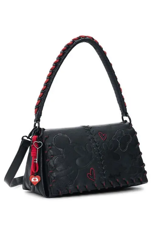 Desigual Faux Leather Crossbody Bag - Black