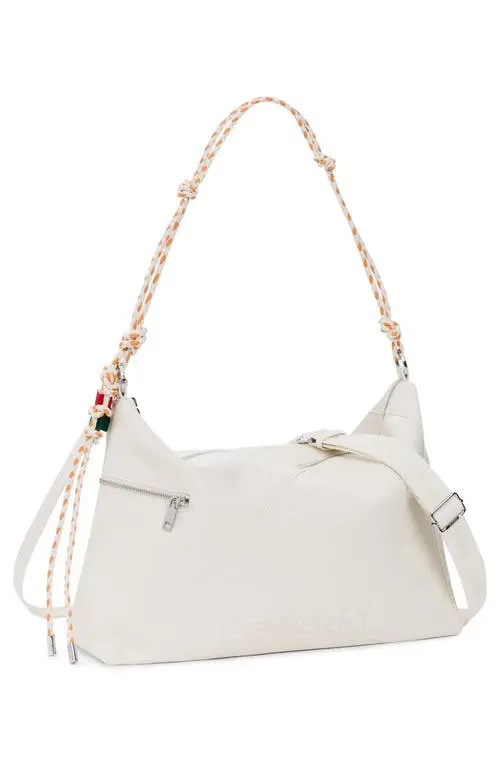 Desigual Faux Leather Shoulder Bag - Medium Beige