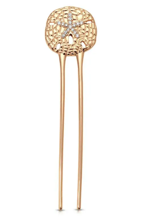 Ettika Sand Dollar Hair Pin - Gold
