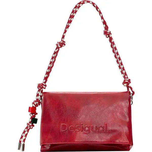Desigual Faux Leather Crossbody Bag - Red