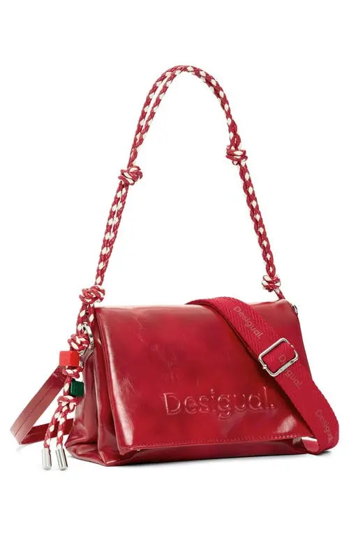 Desigual Faux Leather Crossbody Bag - Red