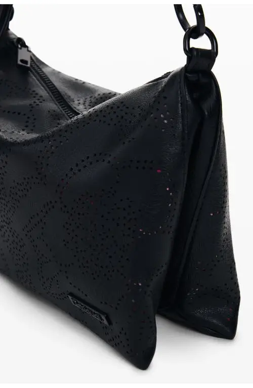 Desigual Floral Perforated Crossbody Bag