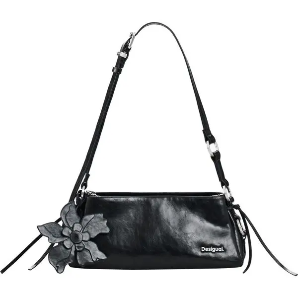 Desigual Faux Leather Crossbody Bag - Black