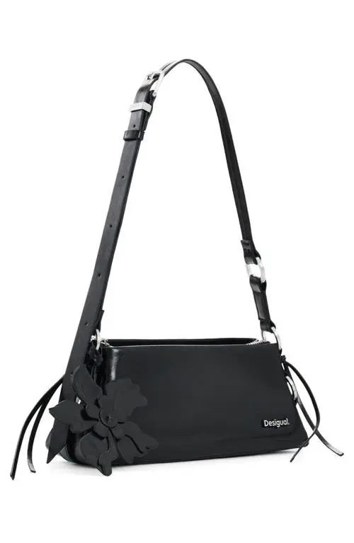 Desigual Faux Leather Crossbody Bag - Black