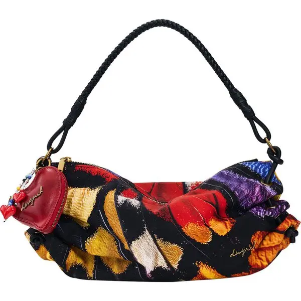 Desigual Butterfly Print Cotton Bag