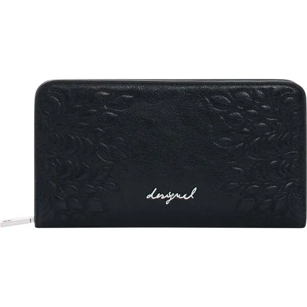 Desigual Faux Leather Continental Wallet - Black