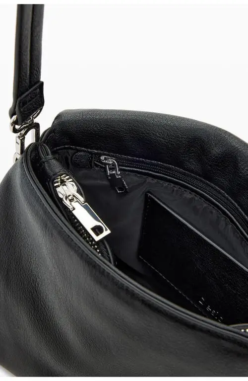 Desigual Logo Charm Crossbody Bag - Black