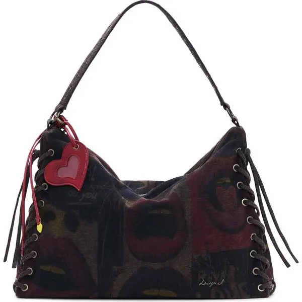 Desigual Lip Print Shoulder Bag