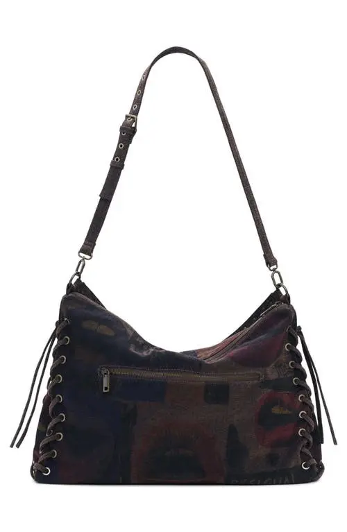 Desigual Lip Print Shoulder Bag
