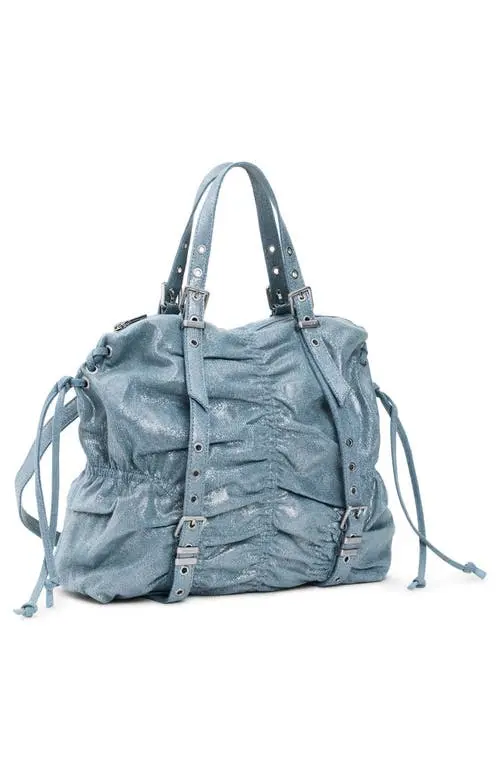 Desigual Ruched Denim Backpack