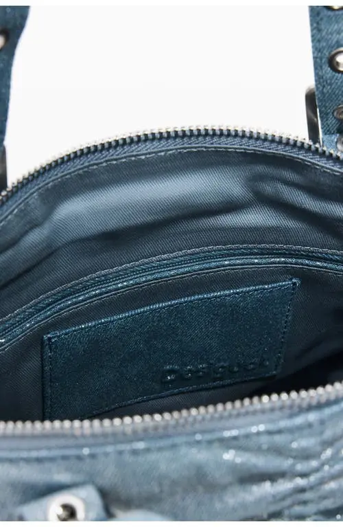 Desigual Ruched Denim Backpack
