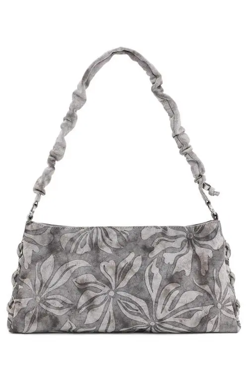 Desigual Floral Shoulder Bag With Ruched Strap