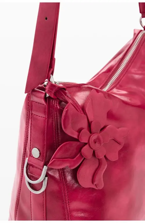 Desigual Faux Leather Shoulder Bag - Red