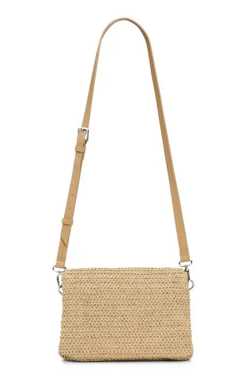 Desigual Raffia Crossbody Bag - Dark Beige