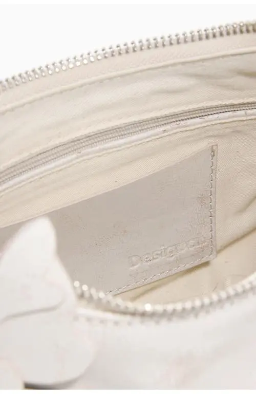 Desigual Faux Leather Shoulder Bag - Medium Beige