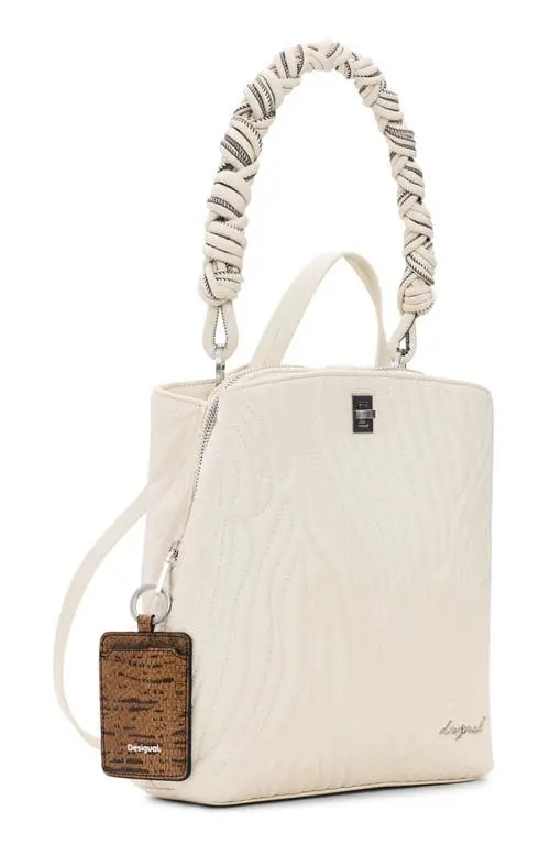 Desigual Embroidered Convertible Mini Backpack - Medium Beige