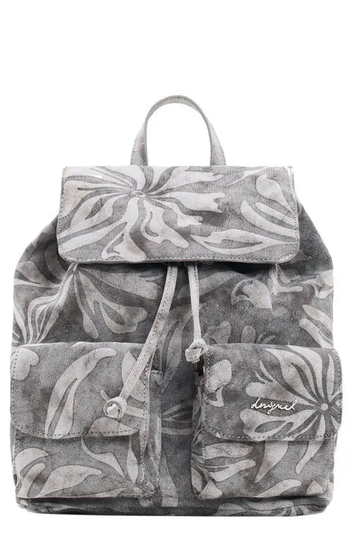 Desigual Floral Mini Backpack - Obsidian