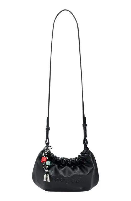 Desigual Logo Embossed Shoulder Bag