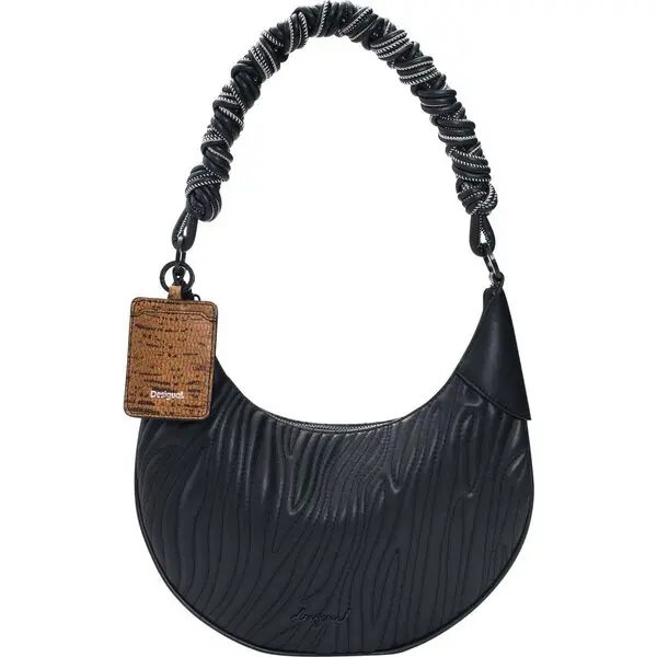 Desigual Faux Leather Shoulder Bag - Black
