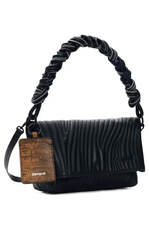 Desigual Embossed Crossbody Bag - Black