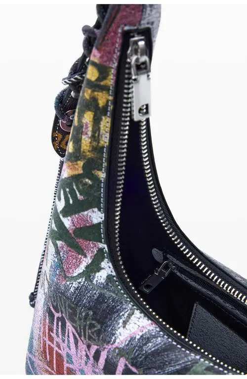 Desigual Graffiti Logo Shoulder Bag