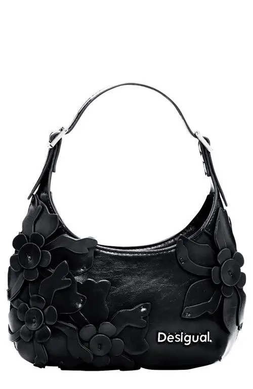 Desigual Faux Leather Shoulder Bag - Black