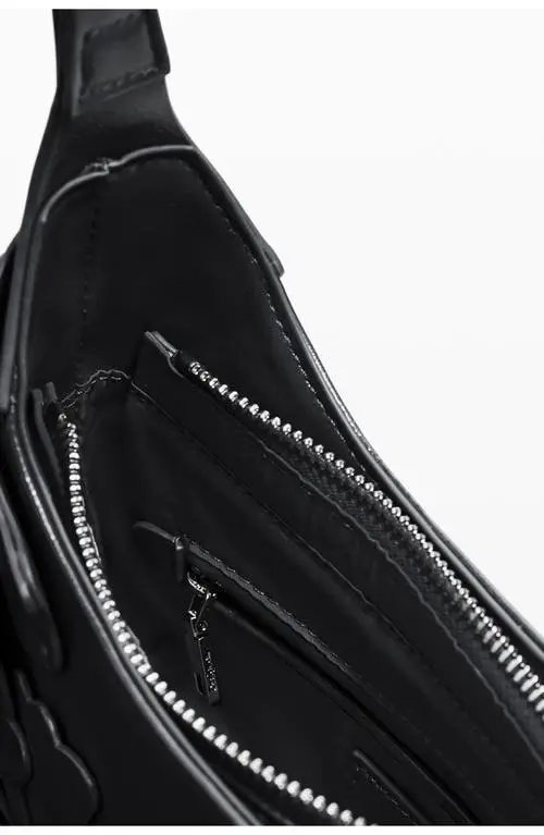 Desigual Faux Leather Shoulder Bag - Black