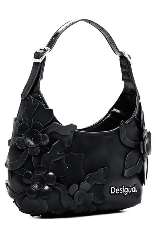 Desigual Faux Leather Shoulder Bag - Black