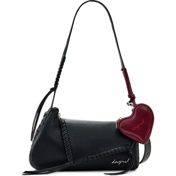 Desigual Faux Leather Shoulder Bag - Black