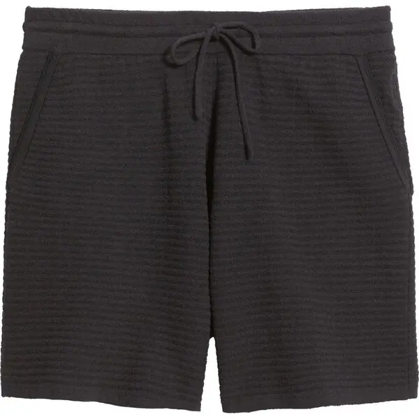 Rag & Bone Zuma Ottoman Stitch Shorts - Black