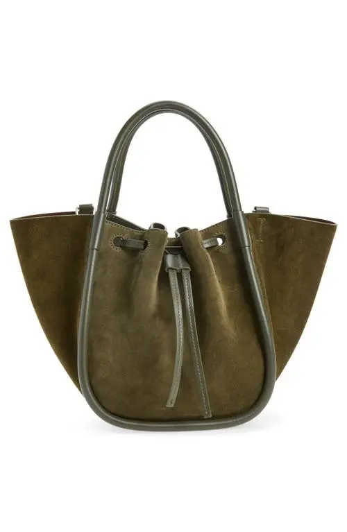 Proenza Schouler Small Ruched Leather Tote - Olive 324