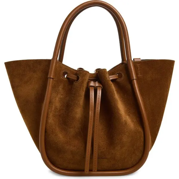 Proenza Schouler Small Ruched Leather Tote - Saddle